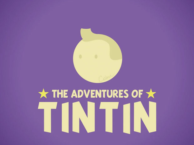 The Minimal Adventures of Tintin ~ Title Sequence - mmminimal