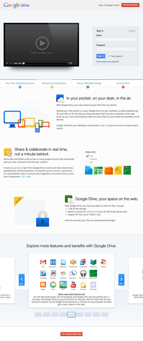 Google Drive ~ The Original Website Design & Illustration - mmminimal