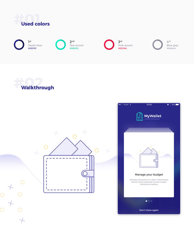 MyWallet UI Design - mmminimal
